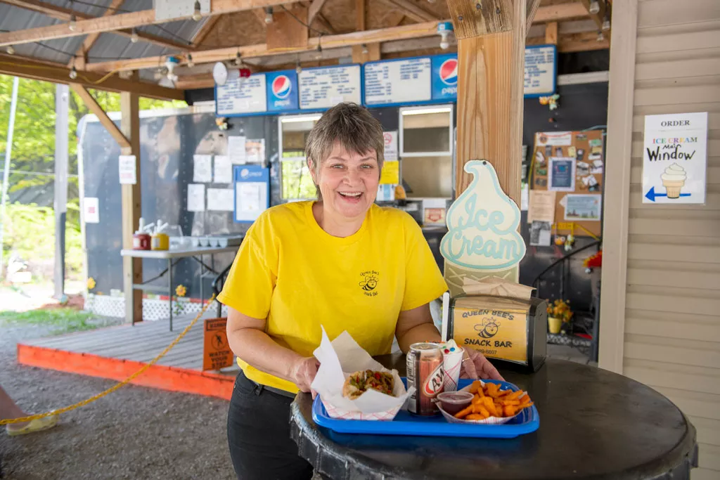 Dining Out: Winding Through the Woods to Queen Bee’s Snack Bar in ...